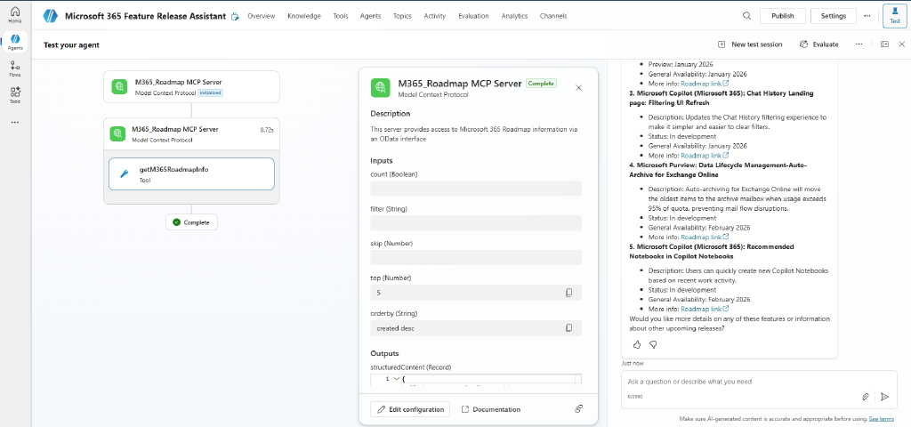 MCP Servers and M365 (Part 2): Integrate the Roadmap MCP Server into a ...