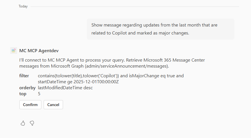 MCP Servers and M365 (Part 4): Connect the Message Center MCP Server to a Declarative Agent ...